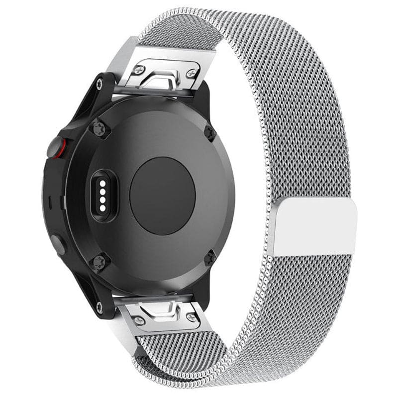 Garmin fenix 5S Strap Milanese Loop (Silver) - New Zealand – That Watch ...